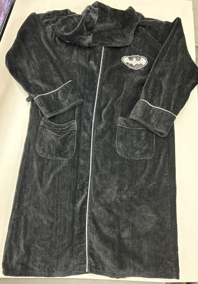 Adult Official DC Comics Classic Batman Logo Cotton Bathrobe Dressing ...