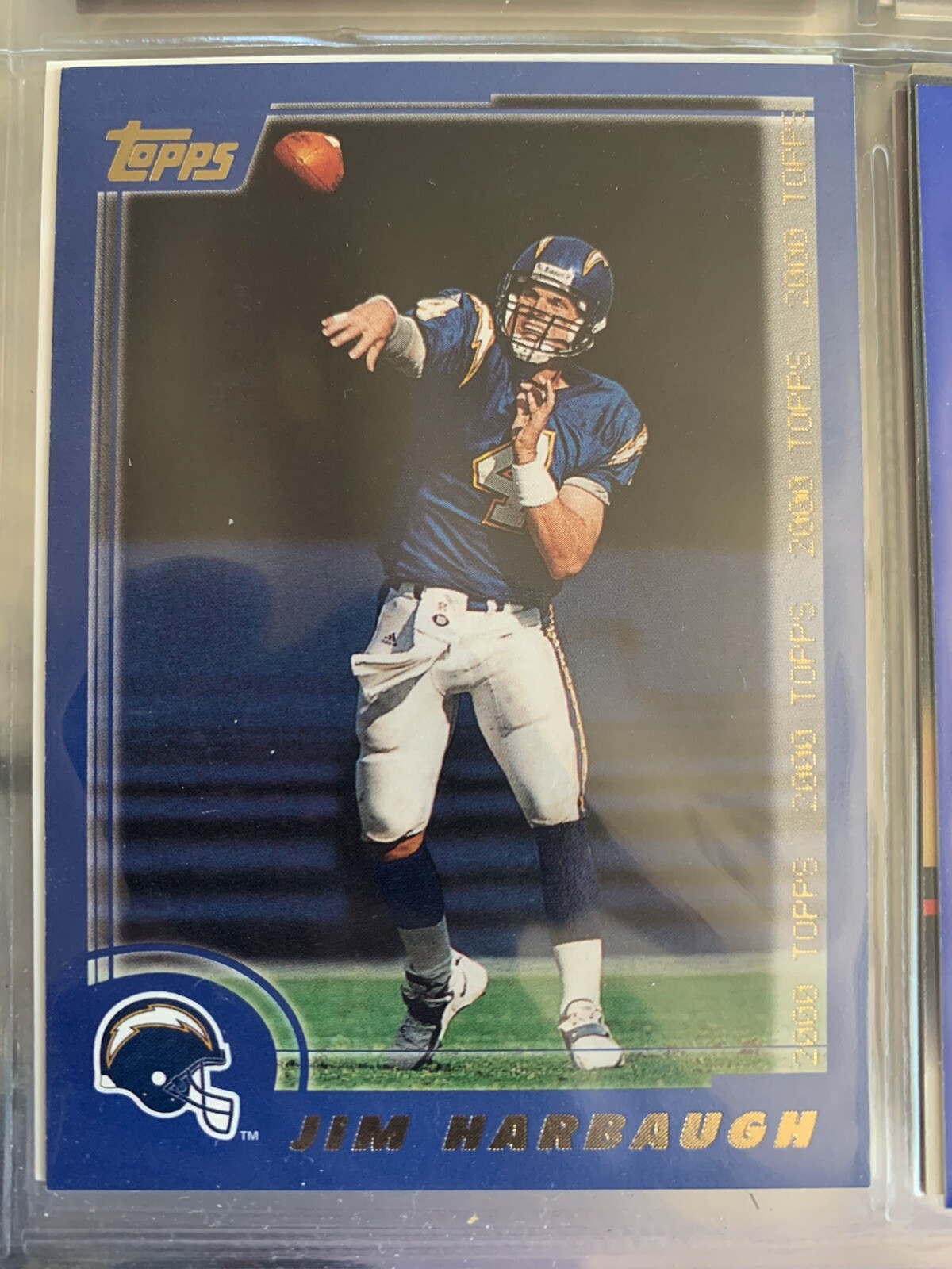 10 football card lot Jim Harbaugh cards. Chargers head coach. | eBay