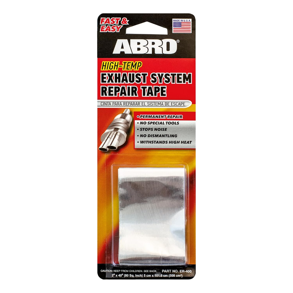 ABRO Exhaust Tape: Muffler Repair Kit, High Temp Aluminum Bonding Agent ...