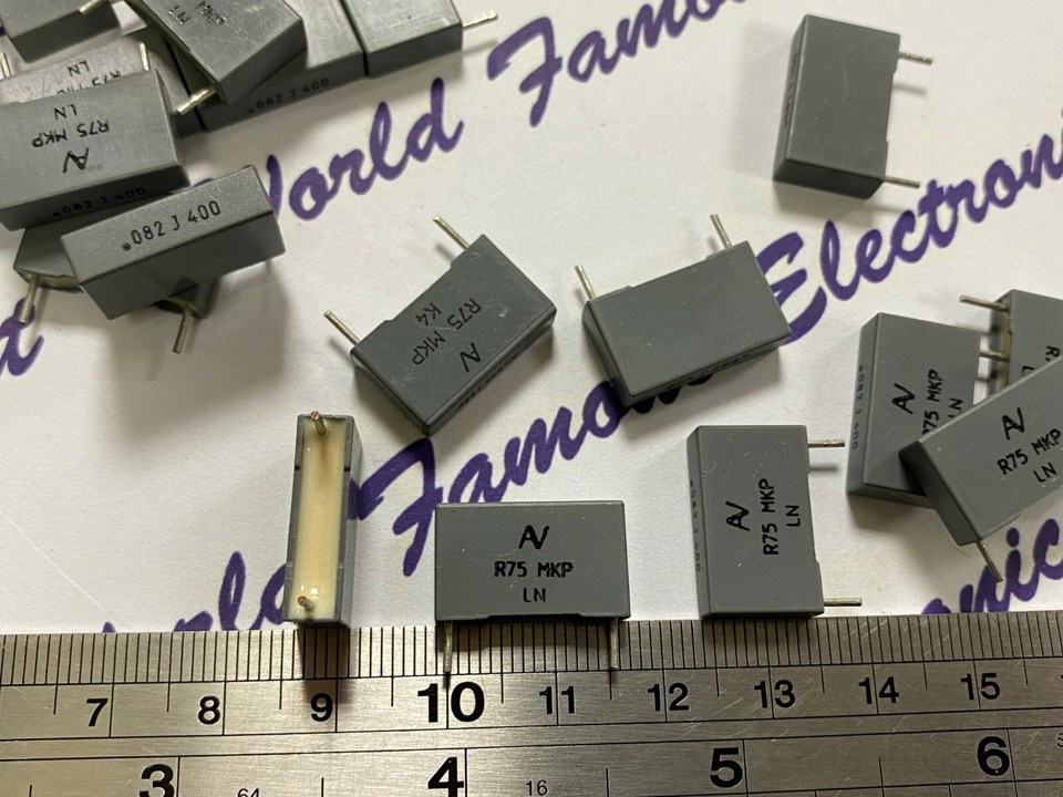 10pcs - ARCOTRONICS 0.082uF (82nF) 400V 5% R75 MKP pitch:15mm Capacitor ...