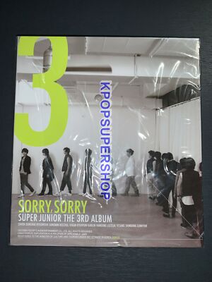 Super Junior 3rd Album Sorry Sorry A Version CD Photobook New Sealed ...
