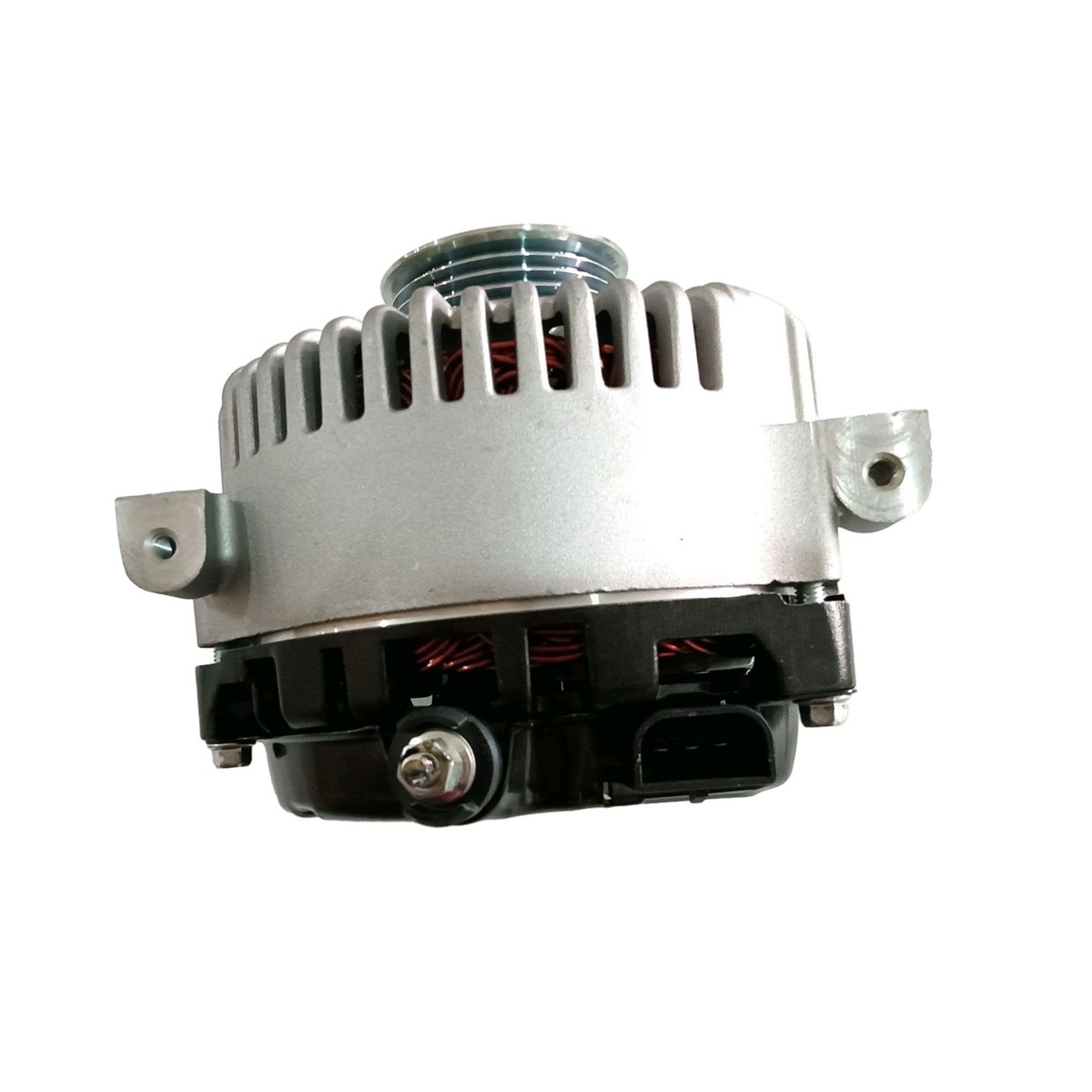 Single Pulley Chrome Alternator Pulley With Fan - Single Groove For GM ...