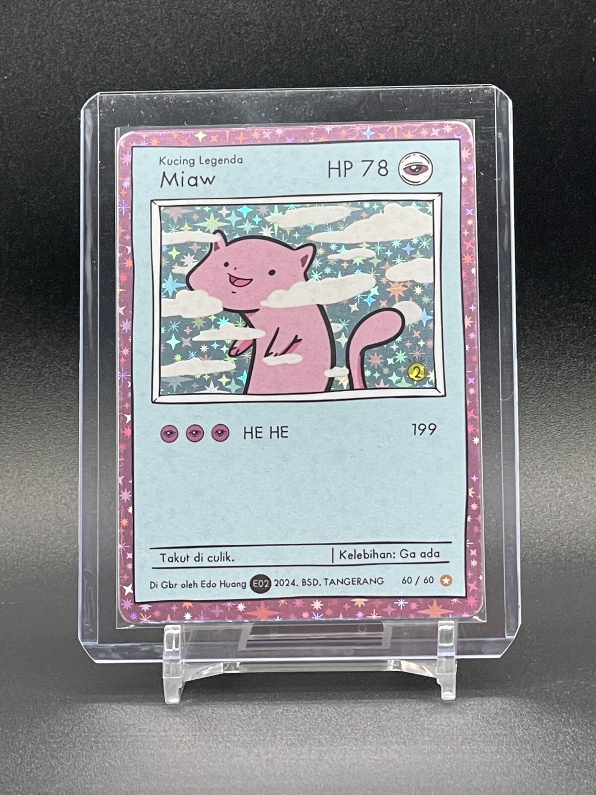 Pokemon Parody Tcg Pokkedo Mew (Miaw) Series 2 Derpy Pokemon Secret ...