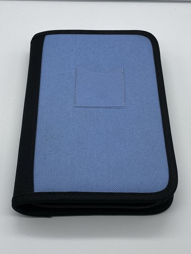 Day Runner Blue Black Canvas Personal Planner 6 Rings 8' x 6" Zip ...