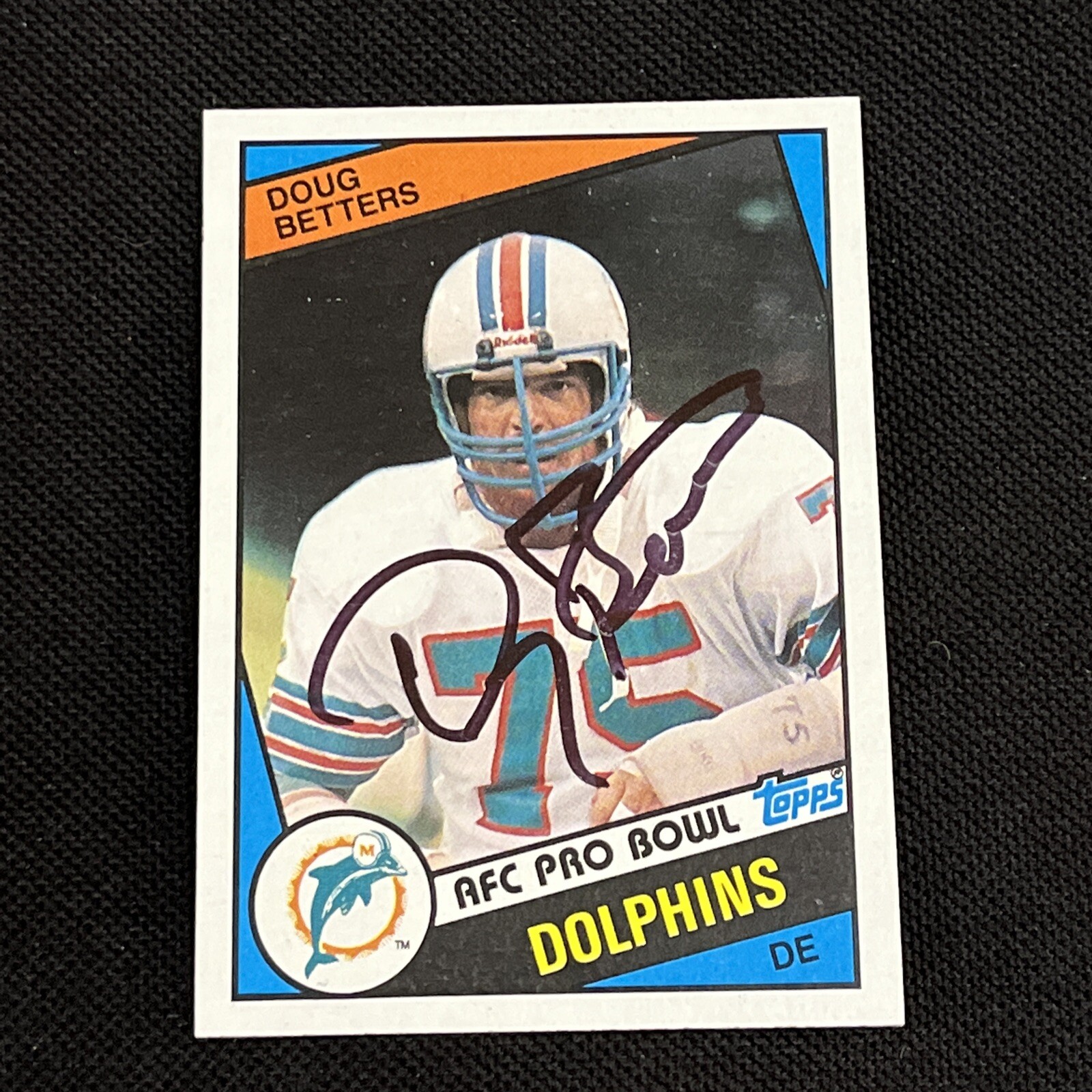 DOUG BETTERS 1984 TOPPS ROOKIE SIGNED AUTOGRAPHED CARD #118 DOLPHINS | eBay