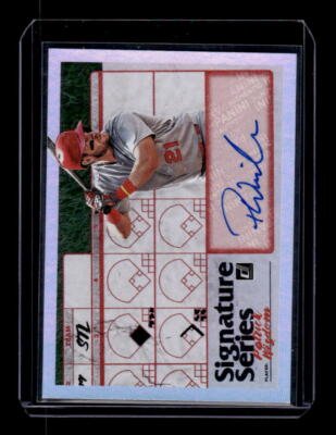 2019 Donruss Signature Series #39 Patrick Wisdom Auto - EXACT SCAN | eBay