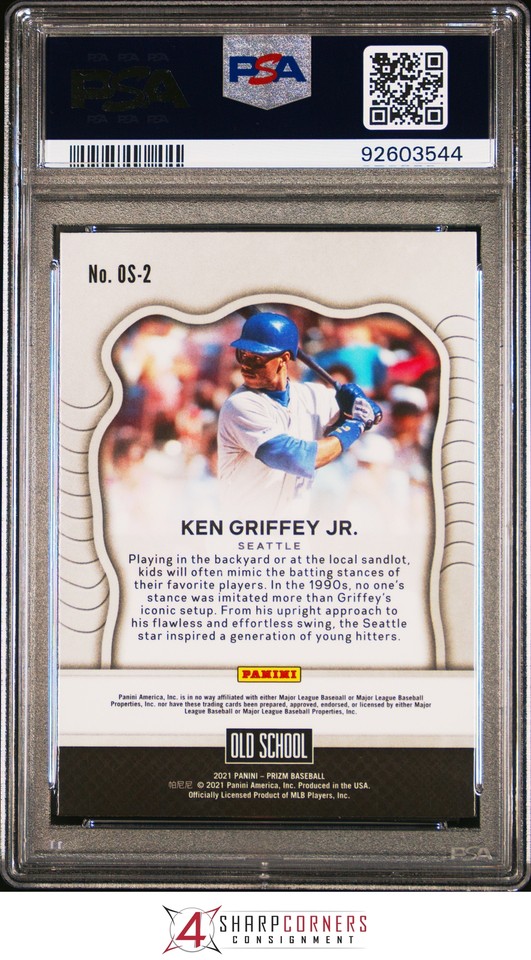 2021 PANINI PRIZM OLD SCHOOL #2 KEN GRIFFEY JR. HOF POP 5 PSA 10 ...