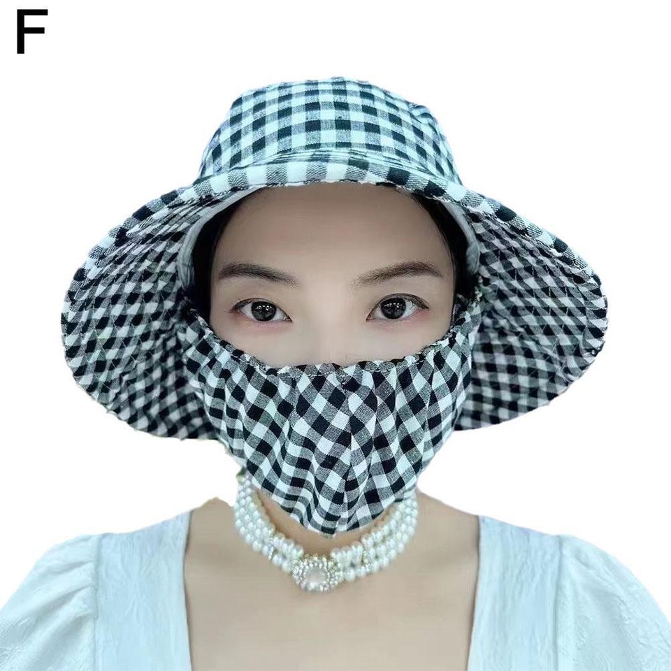 Flower Sun Hat for Outdoor Working, Sunscreen Hat, With Face Protection ...