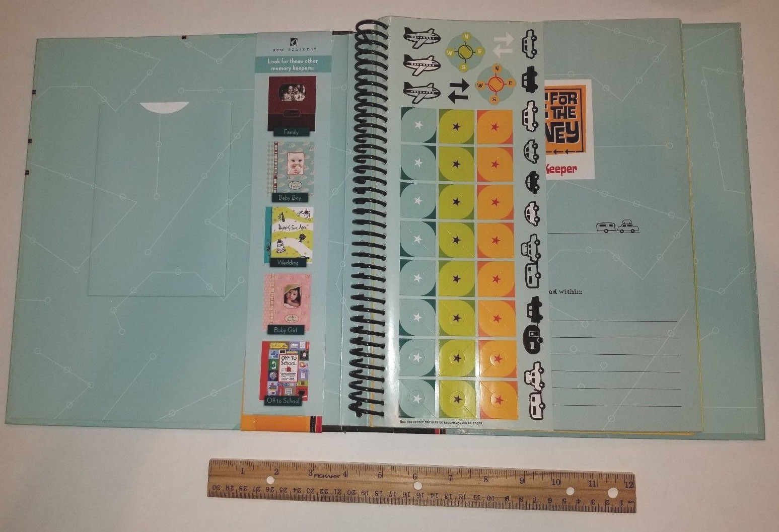 MEMORY KEEPER KEEPSAKE SCRAPBOOK FOR TRAVEL MEMORIES ~ POCKETS ...