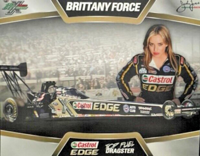 VRHTF NHRA COOL BEAUTIFUL BRITTANY FORCE CASTROL EDGE TOP FUEL DRAGSTER ...