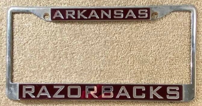 Arkansas Razorbacks Vintage Booster License Plate Frame University of ...