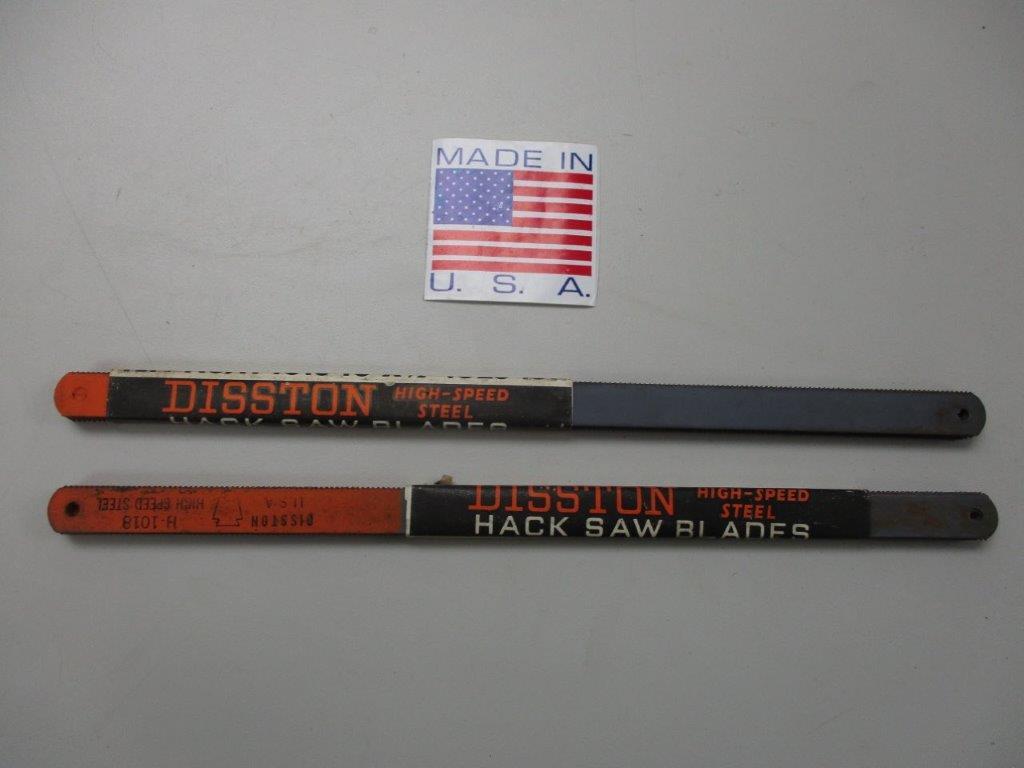 Disston USA 10" x 1/2" x .025" x 18 Tooth High Speed Hack Saw Blades 20 ...
