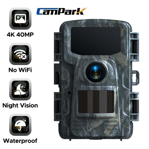 Trail Camera 4K 40MP Hunting Game Camera with 120°Wide Angle 0.1s ...