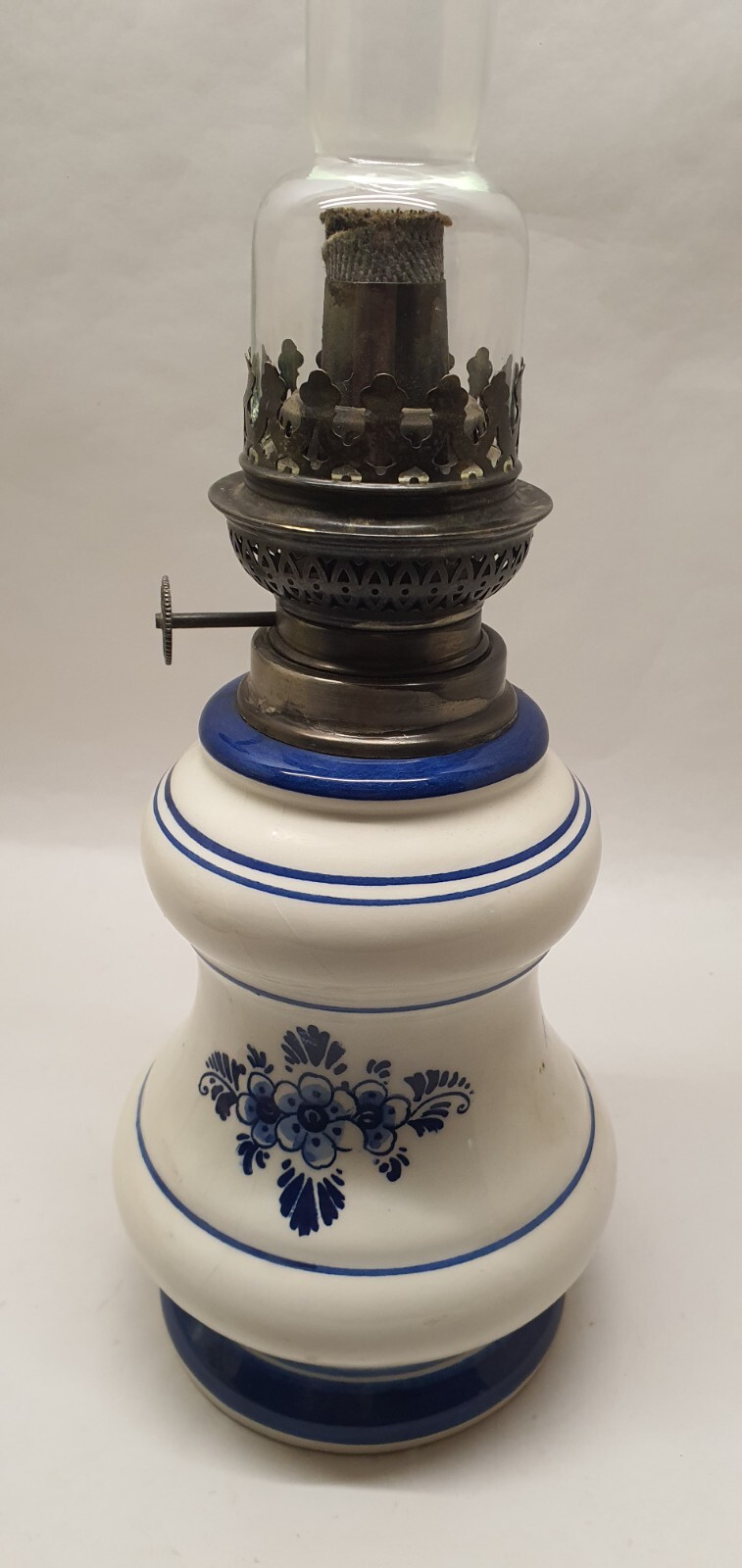 Lamp To Petrol delft Blue Made IN Holland Fireplace Glass Complete ...