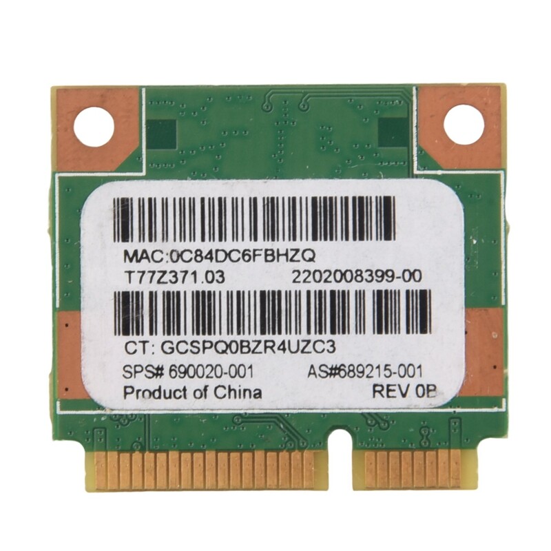 150Mbps 2.4Ghz RT3290 802.11B/G Wlan WIFI + Bluetooth BT 3.0 Half PCI ...