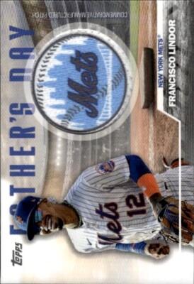 2023 Topps #FD-FL Francisco Lindor Father's Day Team Patch Cards Blue ...