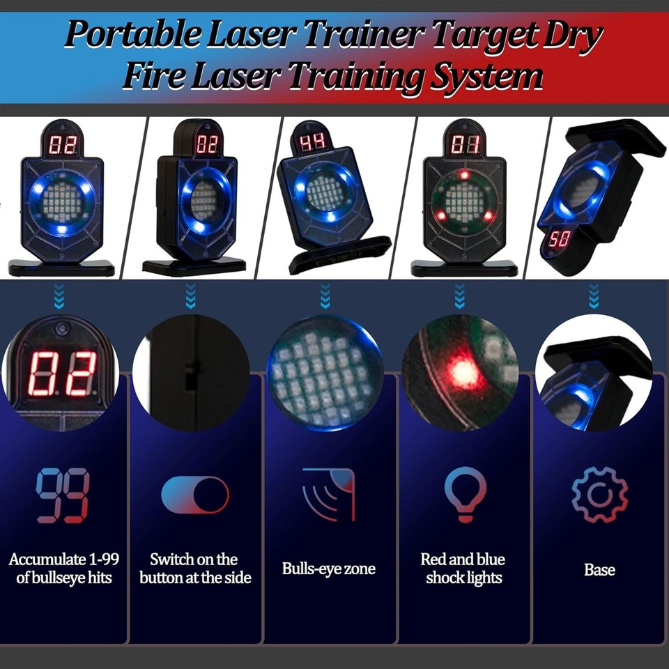 Dry Fire Laser Training System Portable Laser Trainer and Counting ...