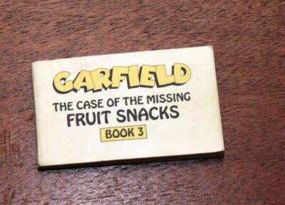 Garfield Flip Book 3 Missing Fruit Snacks by Jim Davis 1991 Kelloggs ...