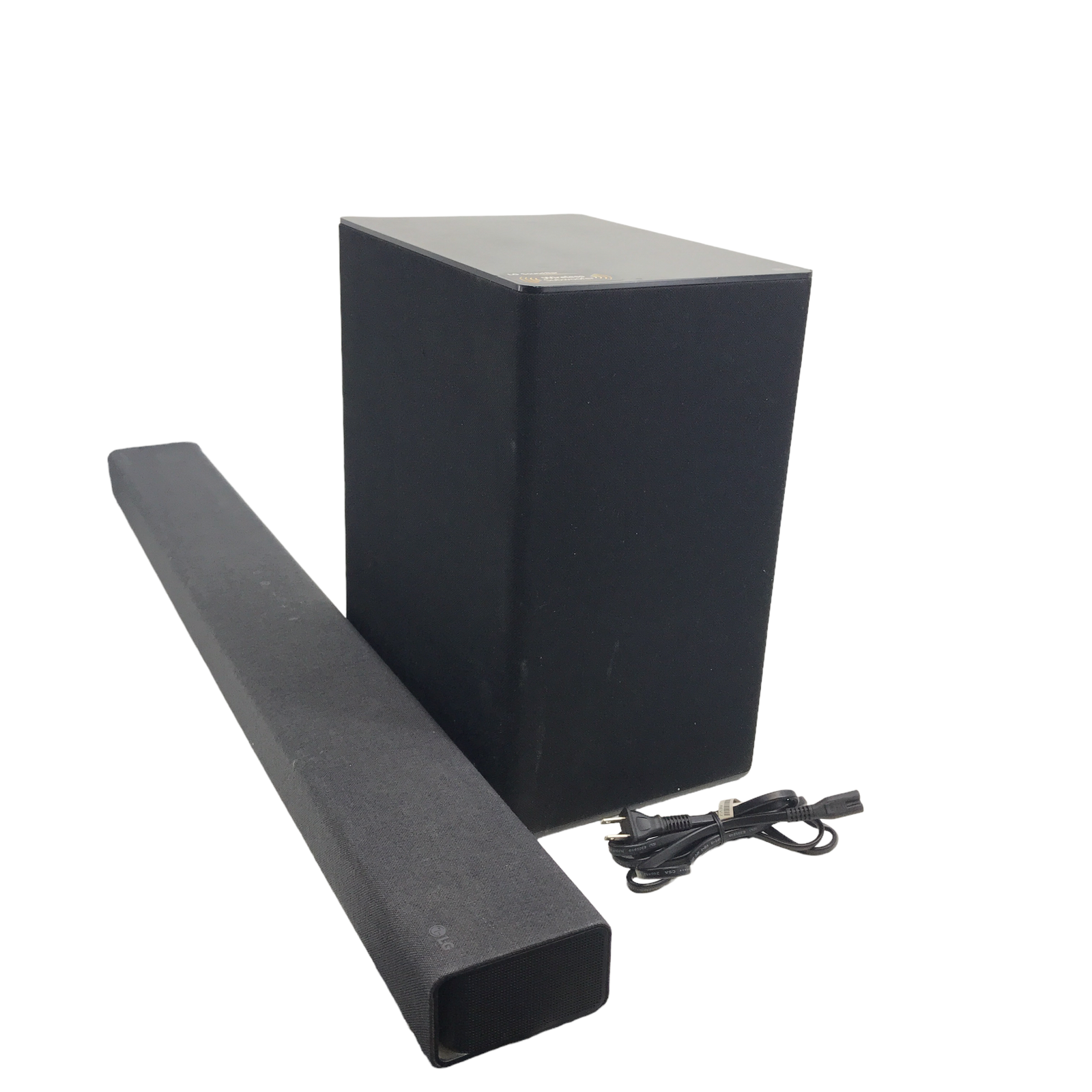 LG Subwoofer spp8-w w/ Soundbar sp7y Black #U8765 | eBay