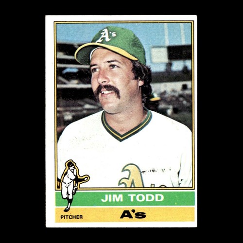 Jim Todd 1976 Topps Oakland Athletics #221 GM R304 2 | eBay