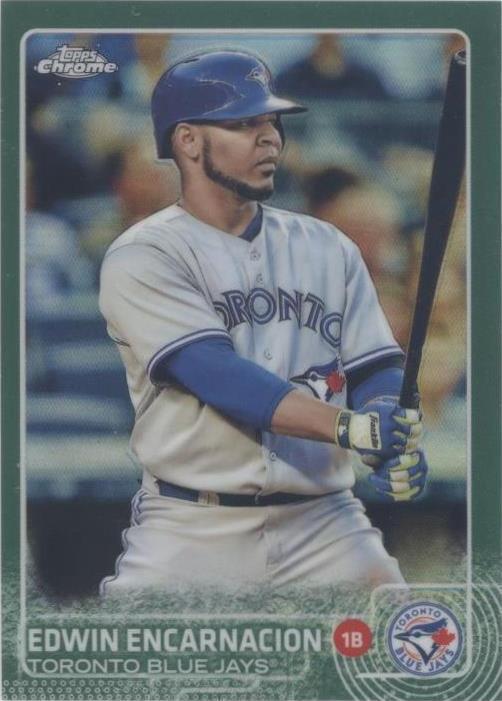 2015 Topps Chrome - Edwin Encarnacion #134 Green Refractor /99 for sale ...