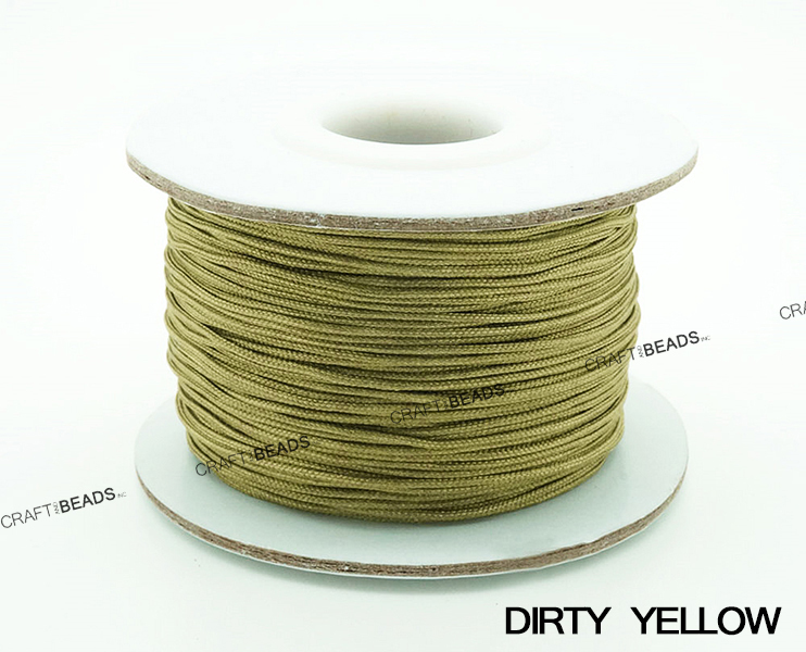 0.8mm Chinese Knot Nylon Cord Shamballa Macrame Beading Kumihimo String ...