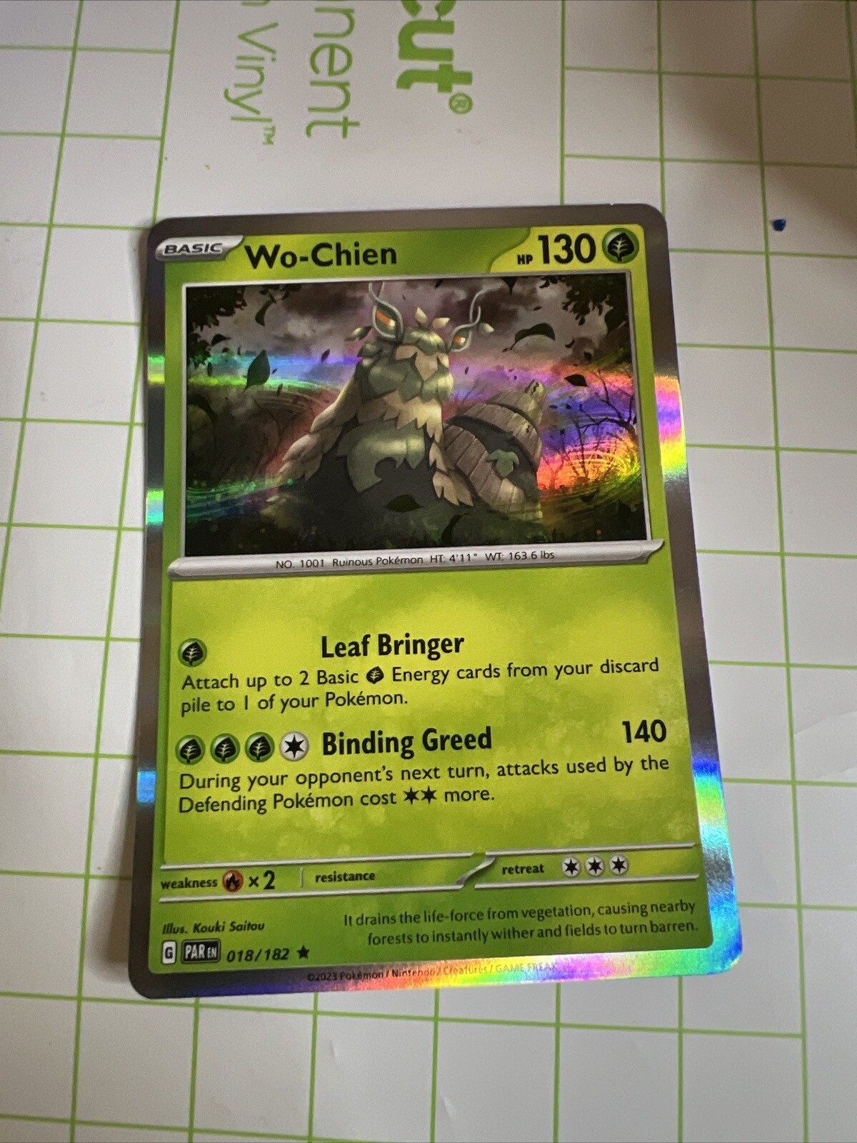 Wo-Chien - 018/182 Paradox Rift Reverse Holo Rare Pokemon - NM/MINT | eBay