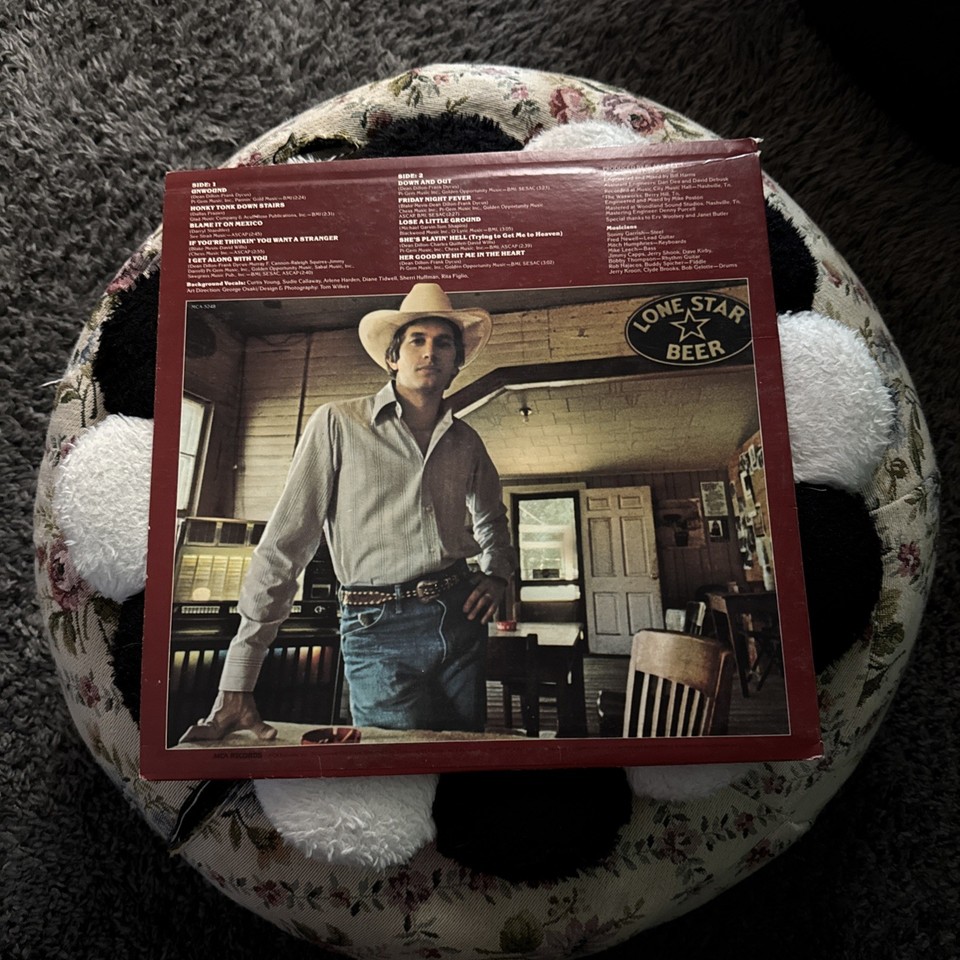 GEORGE STRAIT: Strait Country Vinyl LP 1981 MCA-5248 Debut Album see ...