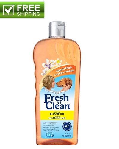 Pet-Ag Fresh N Clean Shampoo 18Oz W/ Vitamin E & Aloe Vera - Soap Free ...