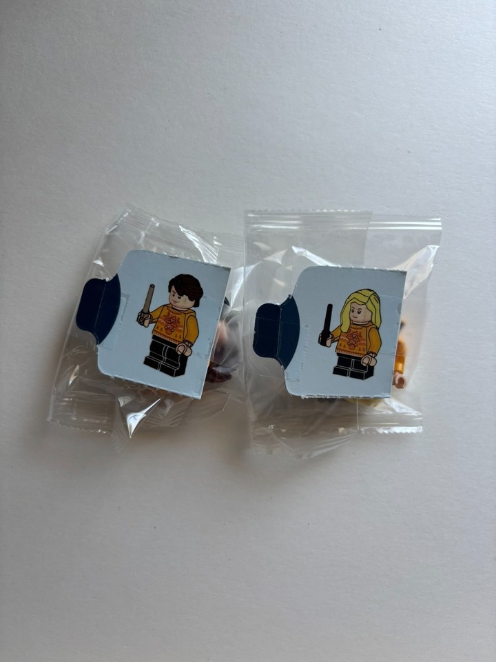NEW Harry Potter Lego Hannah Abbott & Cedric Diggory Hufflepuff Holiday ...