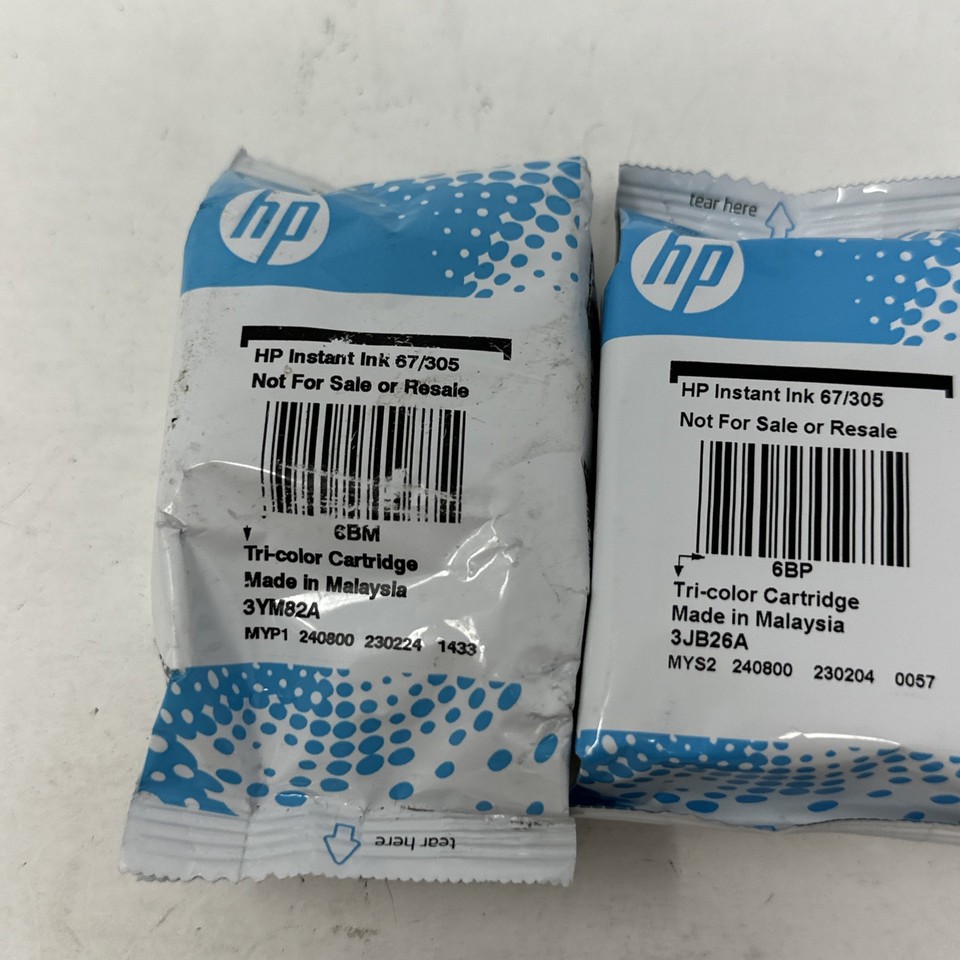 Lot 3 HP 67 Tri-Color Ink Cartridge Genuine OEM | eBay