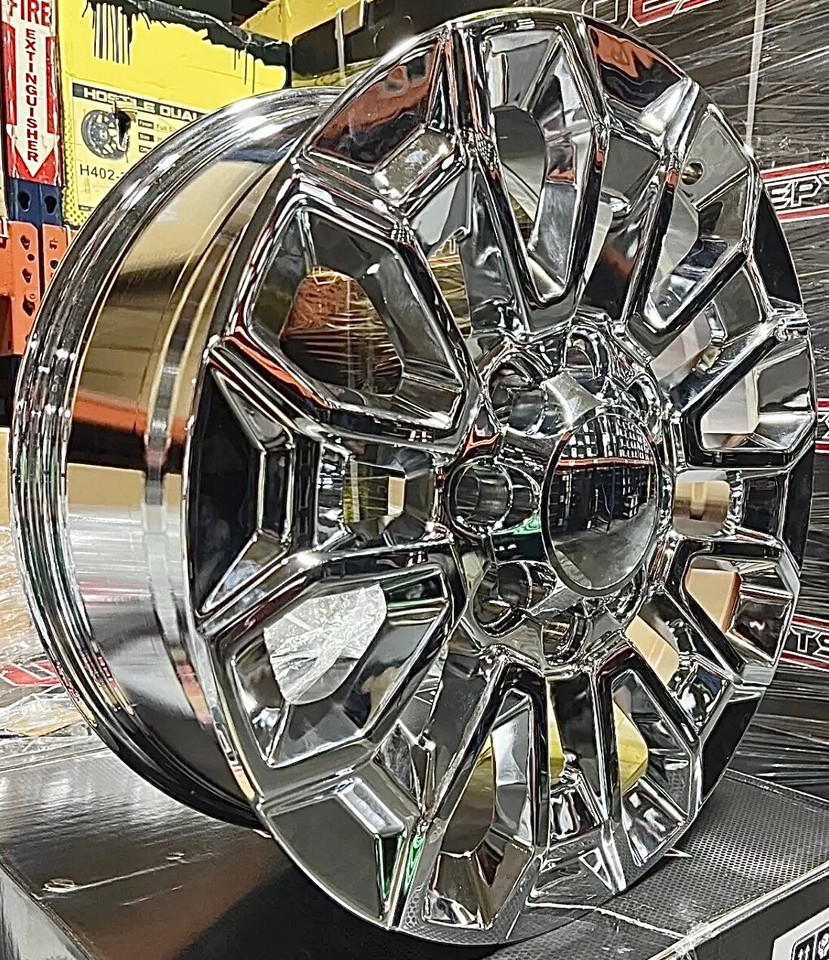 2024 Chevy Silverado 2500 3500 High Country 22" Chrome OE Replica Rims ...