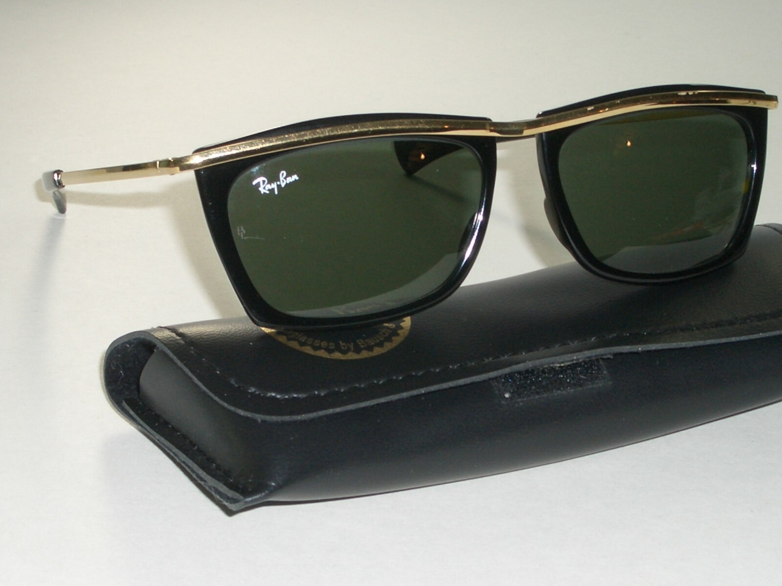 BAUSCH & LOMB RAY BAN L1004 BLACK/GOLD G15 SLEEK FUGITIVE OLYMPIAN II ...