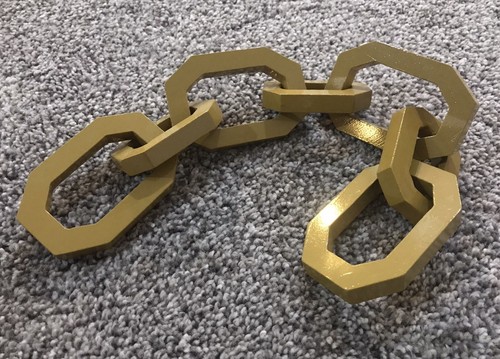 Nate Berkus Gold Mustard Decorative Chain Link Sculpture Target ...