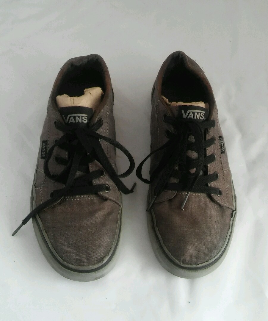 Vans 721454 Men US 7 Gray Skate Shoe Pre Owned | eBay