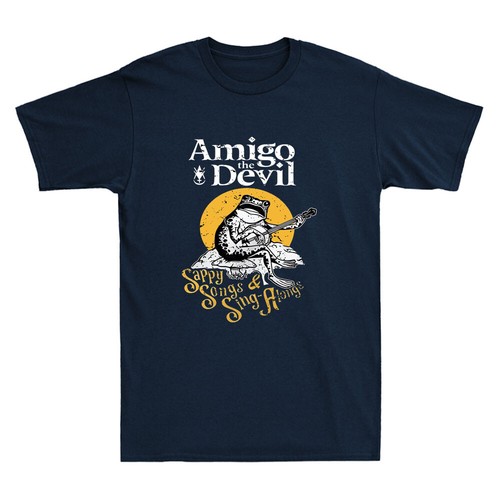 The Devil Frog Sappy Song Sing Along Quote Funny Frog Meme Vintage Men ...