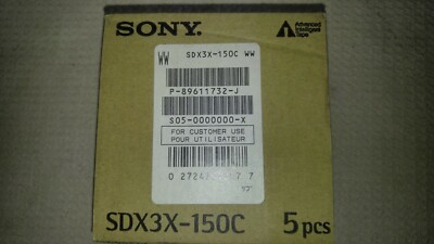NEW SEALED 5-PACK Sony SDX3X-150C 150/390 GB AIT-3EX Tapes | eBay