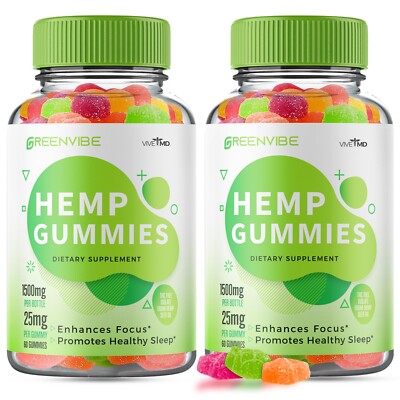 Greenvibe Gummies for Tinnitus Vitamins Wellness - Official Formula (2 ...