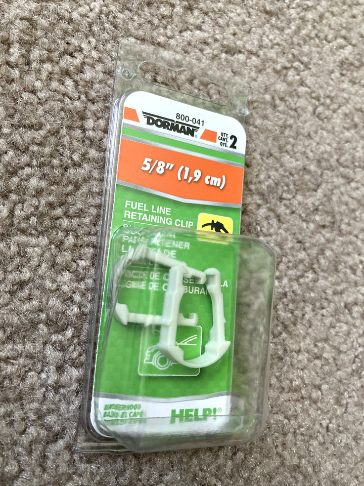 800-041 Dorman 2 Pack 5/8" Fuel Line Retaining Clip USA GM Ford Filter ...