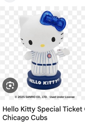 💙Chicago Cubs Hello Kitty Bobblehead 2025 Sga Pre Sale Light Up Bow 💙 ...