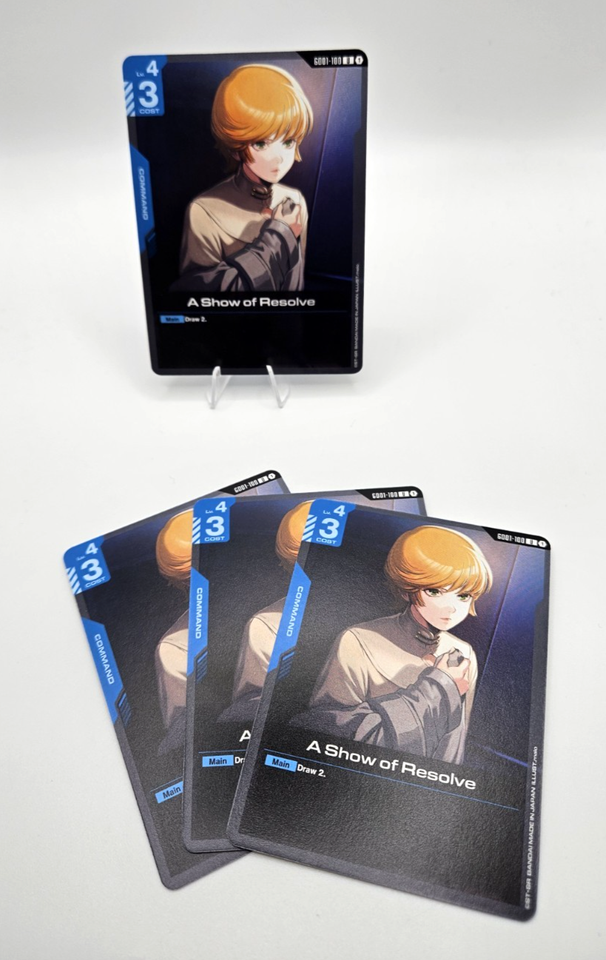 Gundam Card Game A Show Of Resolve GD01-100 U Playset Of 4 | eBay