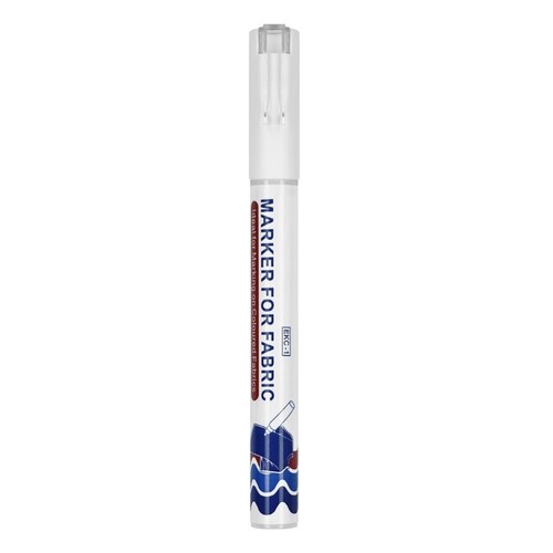 White Fabric Paint Pen 2mm Line Wide Quick Dry Water Resistant Fabric ...
