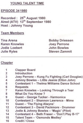 Y80034 8034 Young Talent Time Episode 34 "Requests Show" DVD 1980 ...