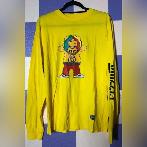 NWOT Grizzly Tekashi 6ix9ine 96 Bear on Yellow Long Sleeve Tee - Size M ...