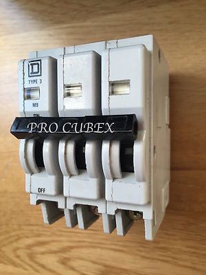 SQUARE D QOE 20A 3 TRIPLE POLE MCB TYPE 3 M9 BS3871 | eBay UK