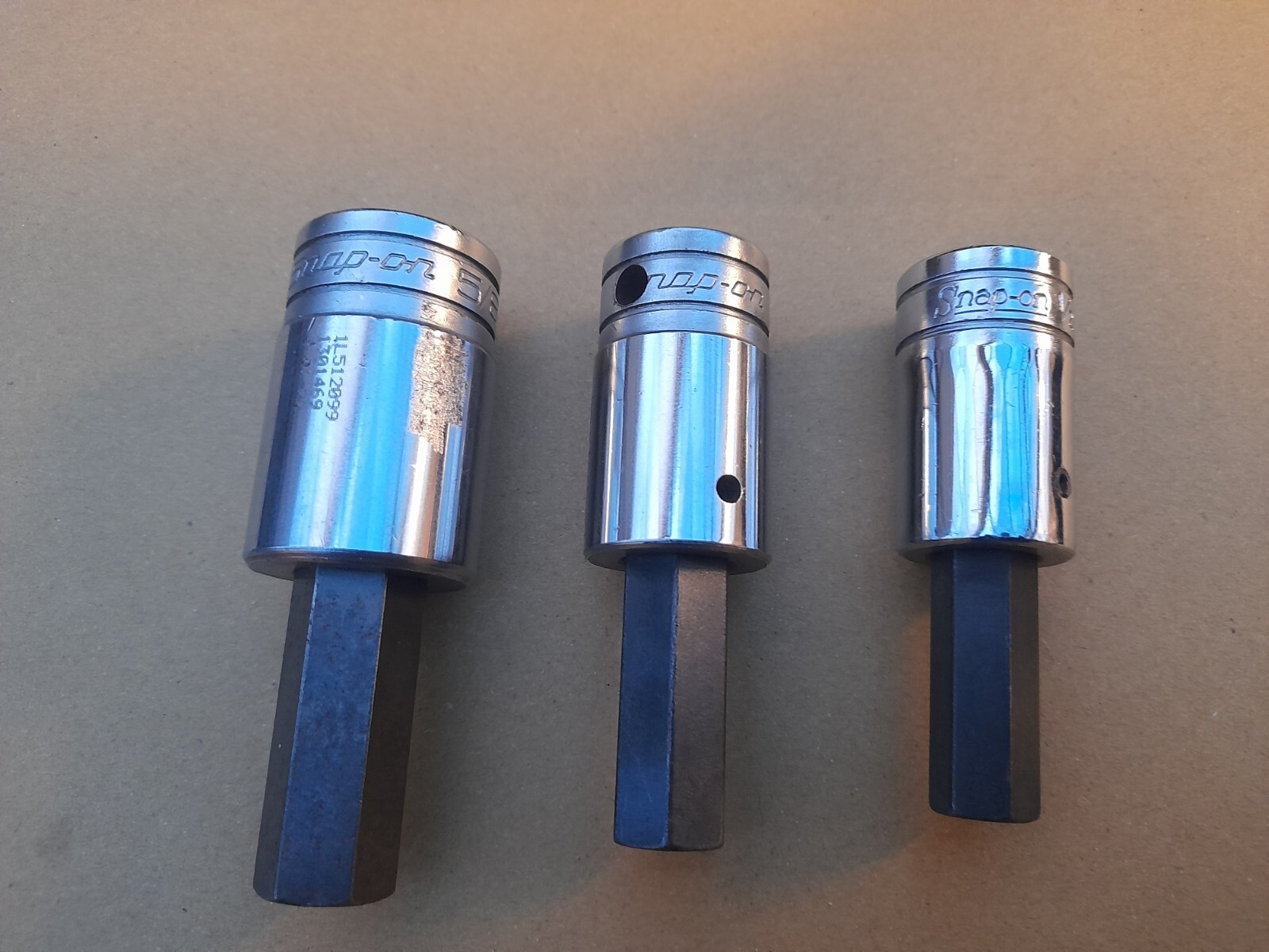 Snap On Allan/Hex Sockets Choice Of 3 5/8 SA20E,9/16 SA18A,1/2 SA16A ...