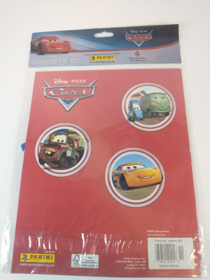 Panini Disney Pixar Cars Sticker Album & 35 Stickers New Album | eBay