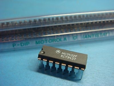 (5) MOTOROLA MC3432P QUAD HIGH SPEED DIFFERENTIAL VOLTAGE COMPARATOR ...