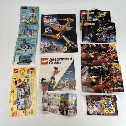 LEGO Booklets Lot 1980-1999 Lot of 13, VINTAGE, Space, Star Wars, Egypt ...