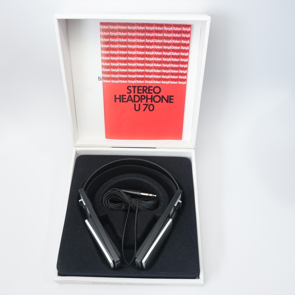 RARE Vintage Bang & Olufsen U70 Vintage Headphones 70s Audiophile B&O ...